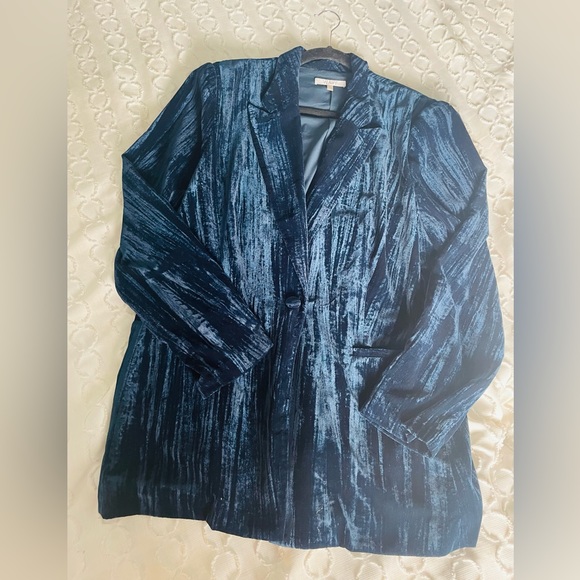 Wayf | Jackets & Coats | Wayf Velvet Blazer In Xl Perfect For Holidays ...